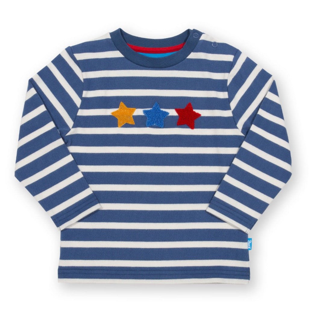 Blue Striped Organic Cotton Kid's Top – My Little Green Wardrobe